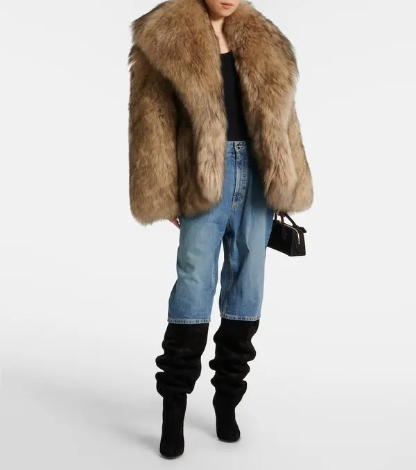 Alaïa Cropped Barrel-leg Jeans