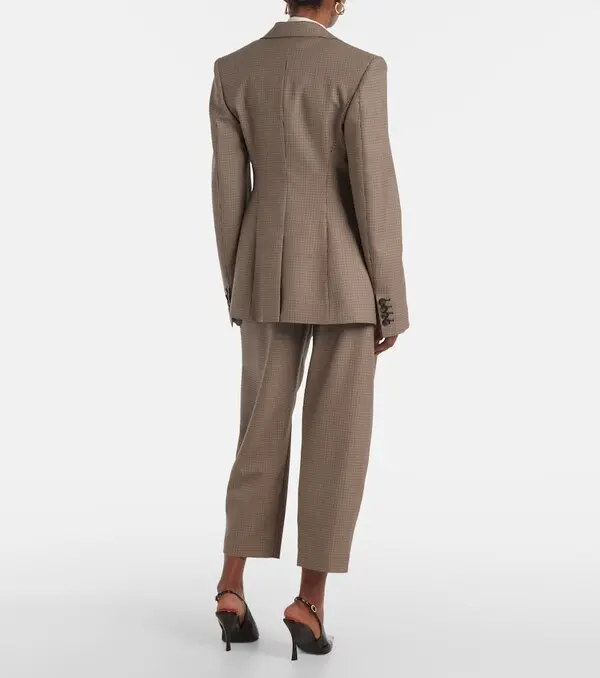 Stella McCartney Checked Virgin Wool Blazer