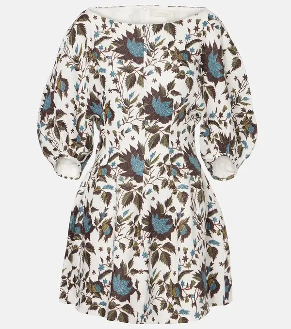 Faithfull The Brand Lowen Linen Mini Dress - Multicoloured