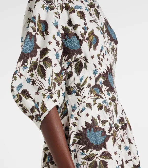 Faithfull The Brand Lowen Linen Mini Dress - Multicoloured