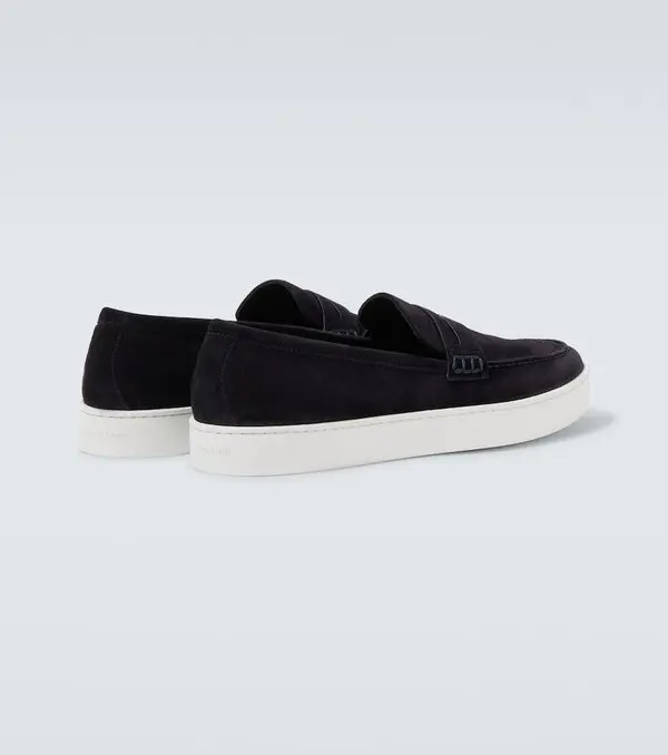 Manolo Blahnik Ellis Suede Loafers - Blue