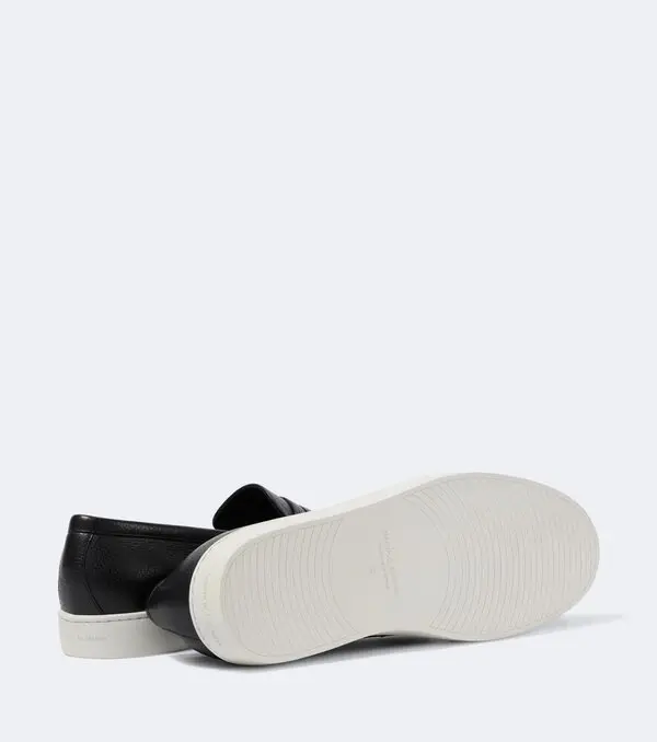 Manolo Blahnik Ellis Leather Loafers