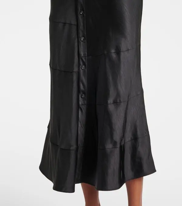 Proenza Schouler White Label Amelie Satin Midi Dress