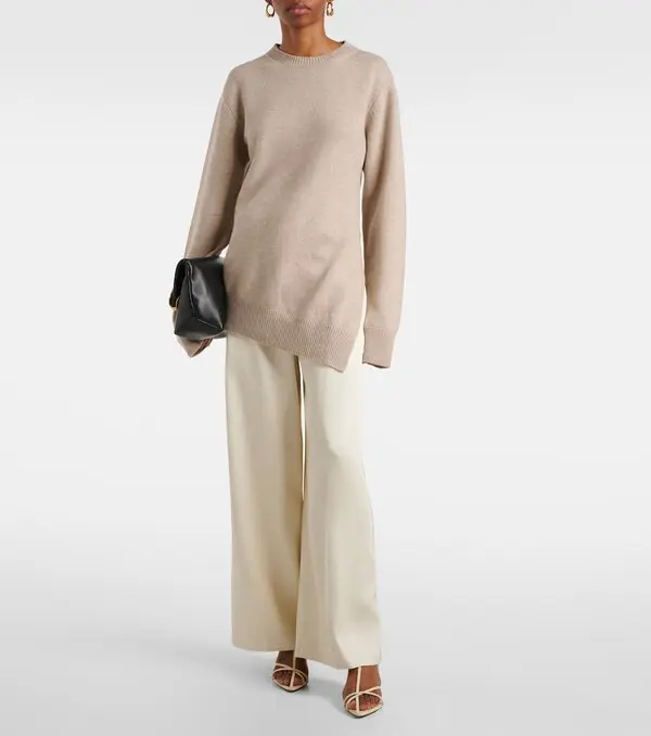 JIL SANDER Wool And Cashmere Crew Neck Sweater