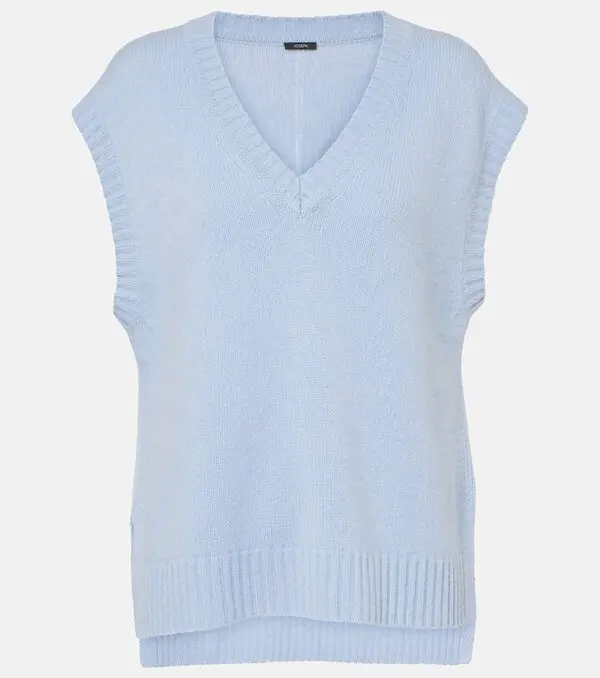JOSEPH Cashmere Vest - Blue