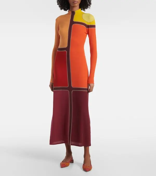 Gabriela Hearst Apollonis Wool And Cashmere Maxi Dress