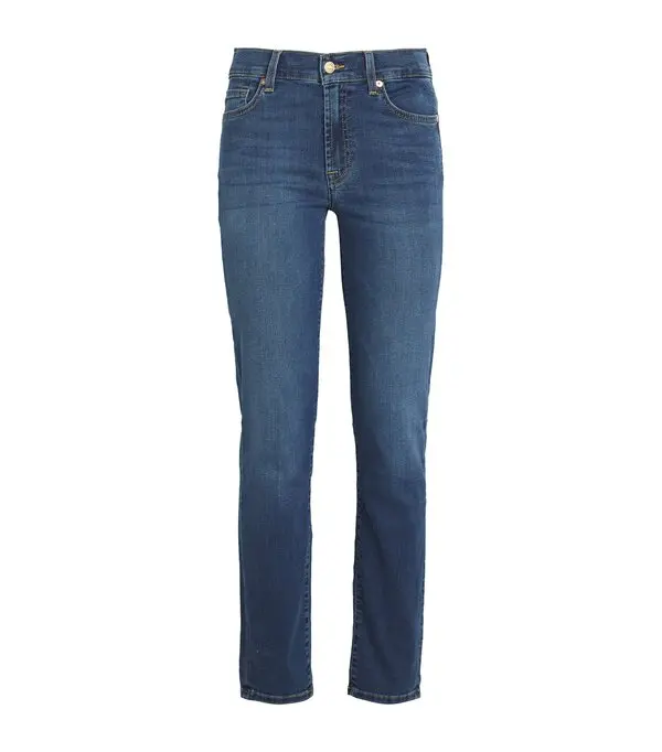 7 For All Mankind Roxanne Slim Jeans - Blue