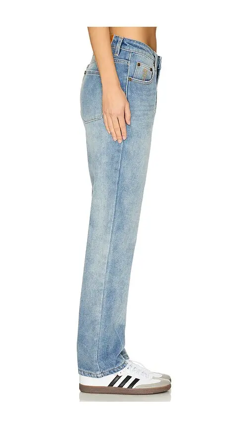 ONETEASPOON Truckers Mid Waist Straight Leg Jeans