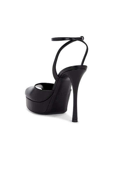 Saint Laurent La Scandale Platform Sandal - Nero