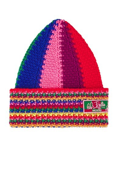 Emilio Pucci Crochet Knit Beanie - Multicolor