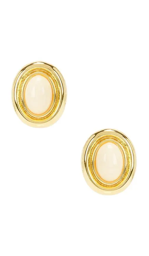 HEAVEN MAYHEM Prize Stud Earrings - Cream