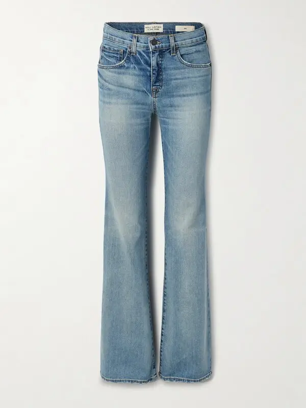NILI LOTAN Celia High-rise Straight-leg Jeans - Blue
