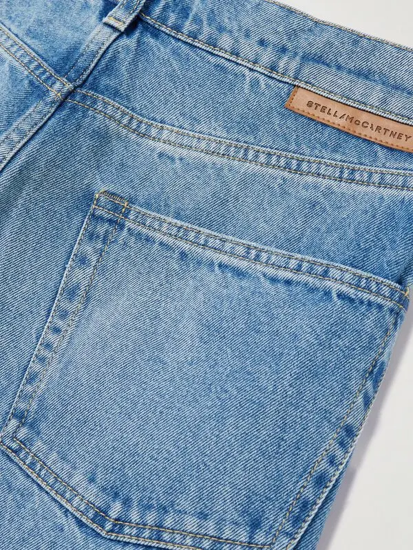 Stella McCartney Paneled Wide-leg Jeans