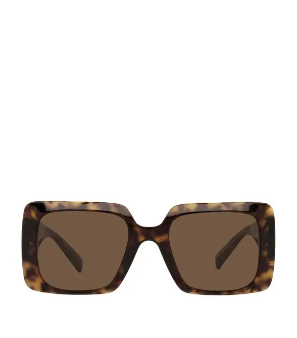 Versace Medusa Stud Square Sunglasses - Brown