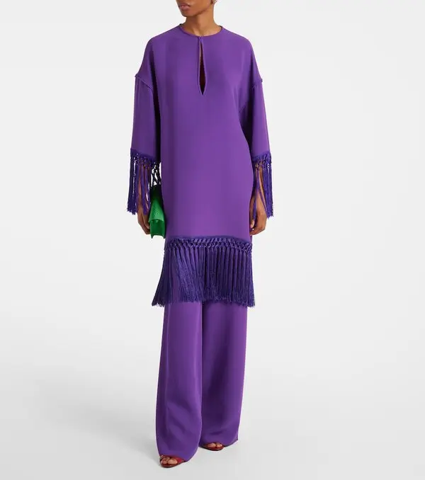 Valentino Garavani Cady Couture Wide-leg Trousers