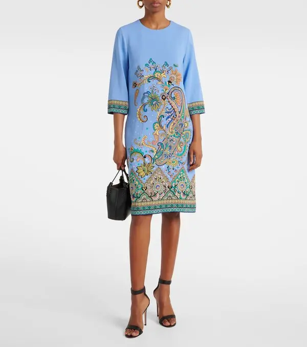 Etro Paisley Print Mini Dress