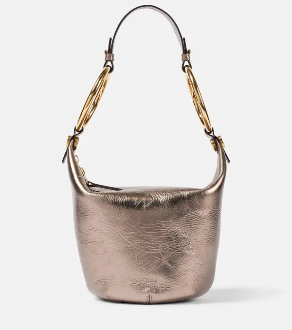 Chloé Small Leather Shoulder Bag - Silver