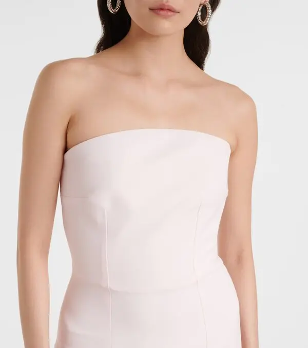 Safiyaa Sofie Embellished Crepe Bustier Gown