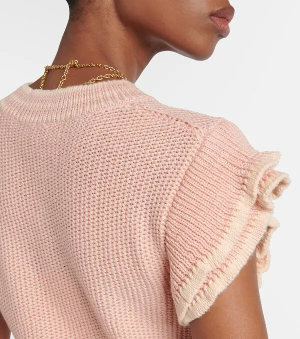 Chloé Ruffled Wool Top