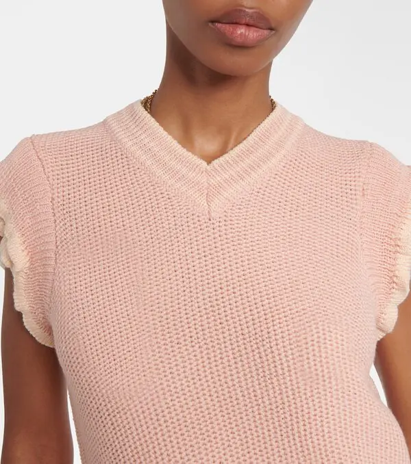 Chloé Ruffled Wool Top