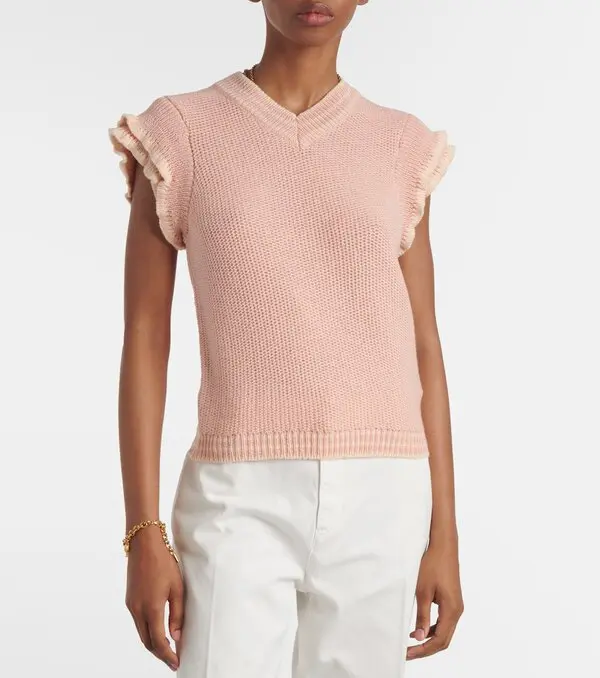 Chloé Ruffled Wool Top