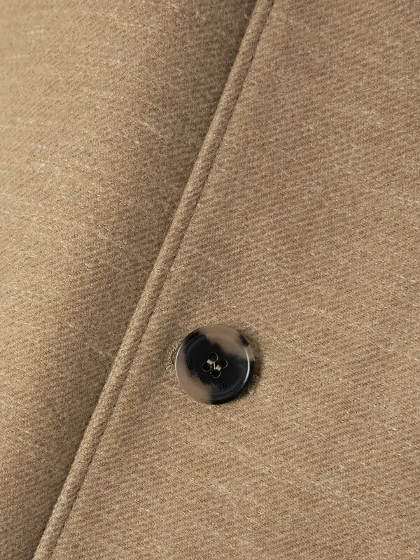 Loro Piana Roadster Cotton-twill Jacket With Suede Collar - Neutrals