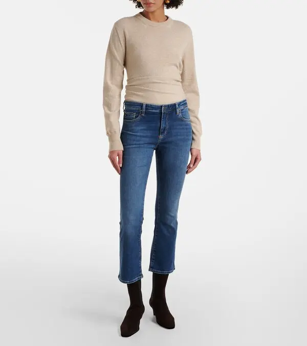 Ag Jodi Cropped Flare Jeans - Blue