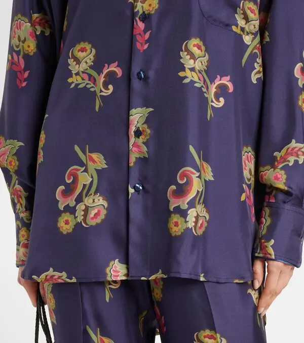 Etro Printed Silk Shirt