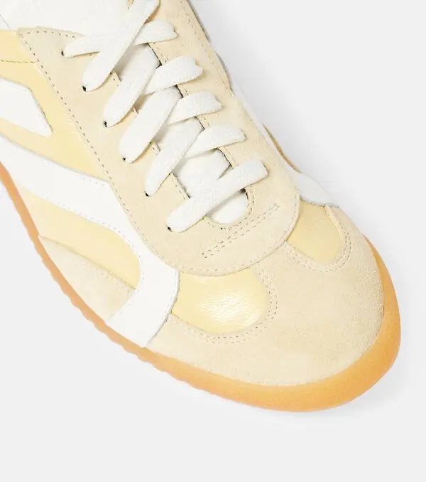 Proenza Schouler Track Suede-trimmed Leather Sneakers - Neutrals