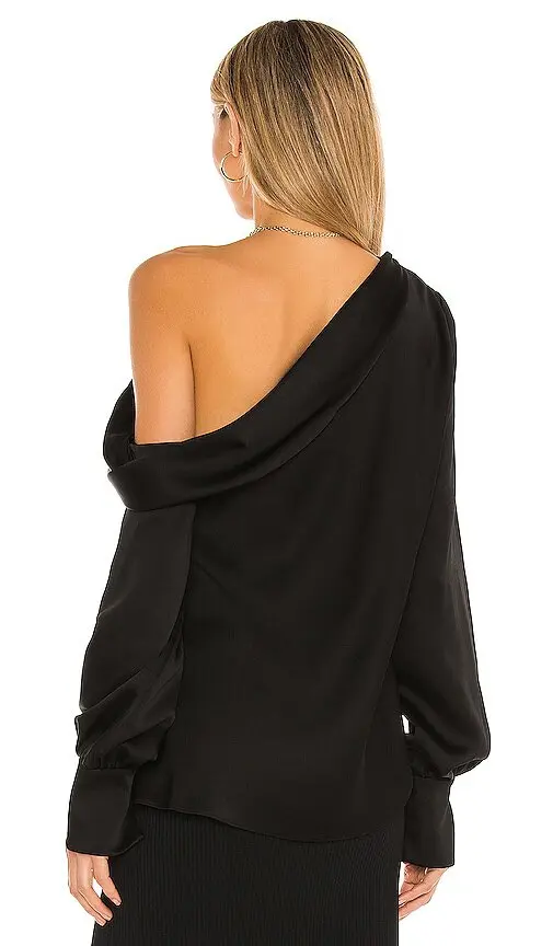 Simkhai Alice One Shoulder Top - Black