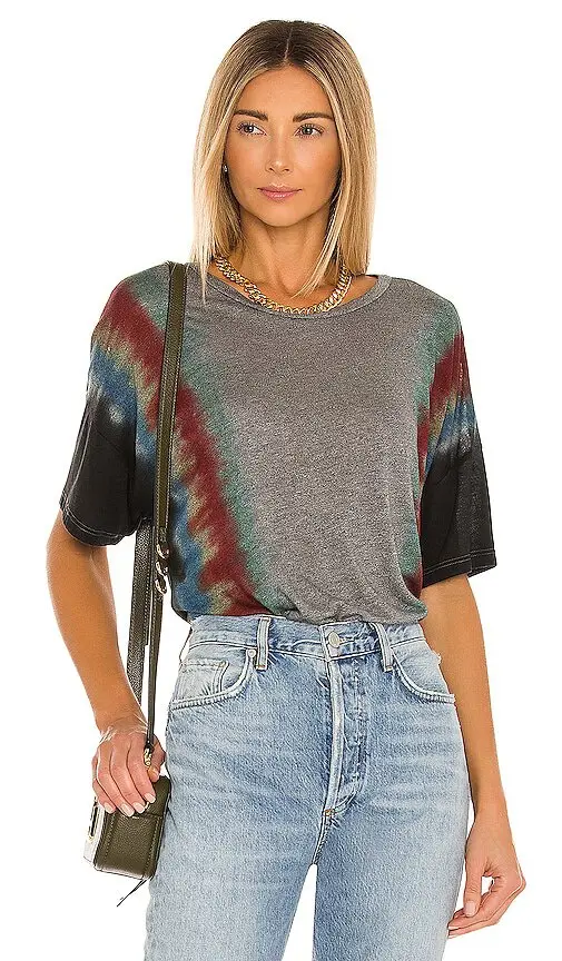 Michael Lauren Tie-dye Oversized T-shirt - Grey