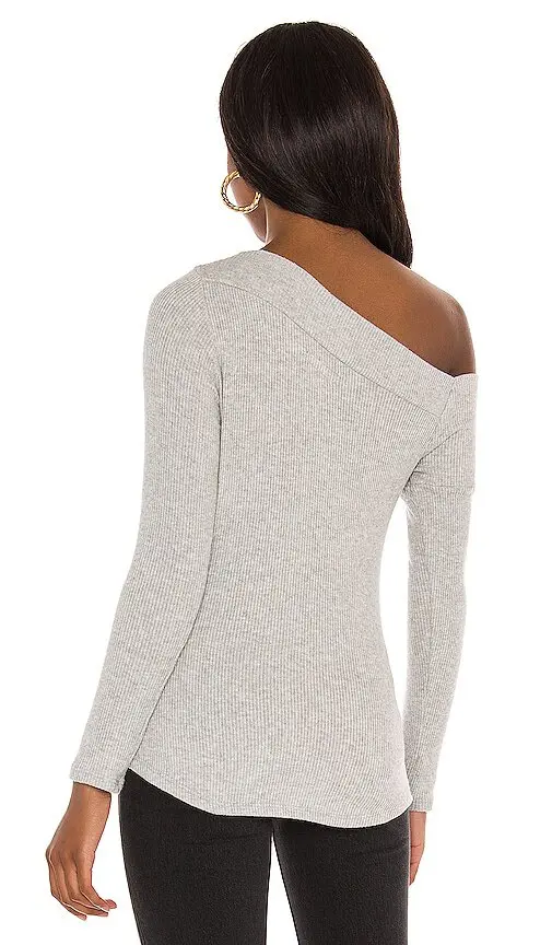 Michael Lauren Maples Long Sleeve Top - Grey