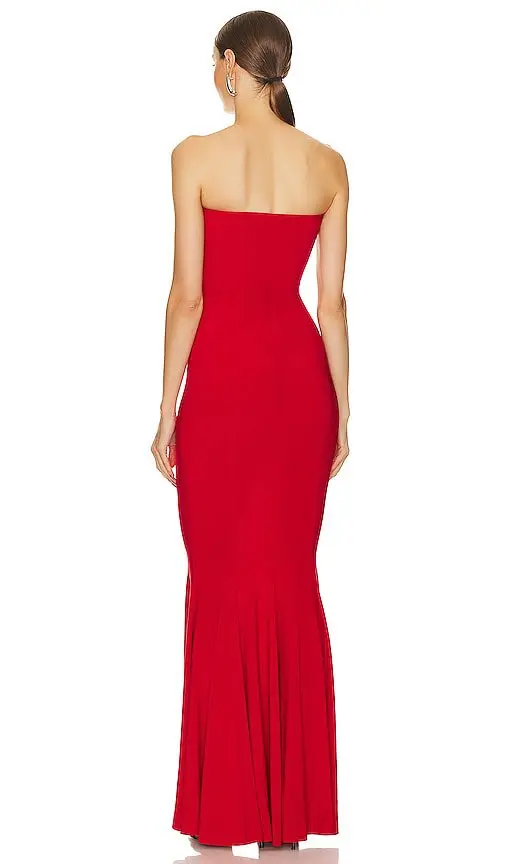 Norma Kamali Strapless Fishtail Gown