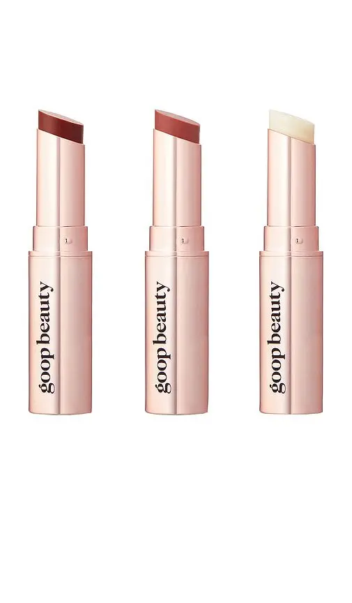 Goop Beautygenes Clean Nourishing Lip Balm Trio, Rose + Garnet - Multi