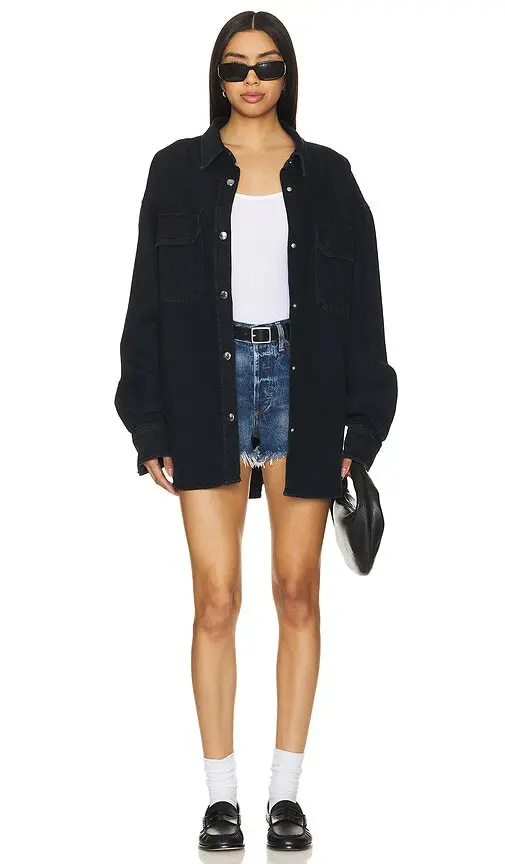 AGOLDE Parker Short - Denim-medium