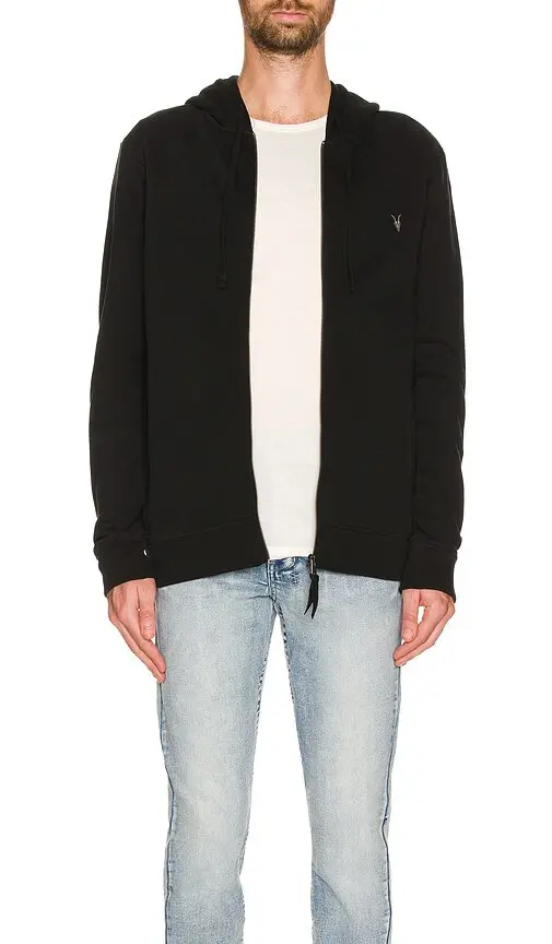 ALLSAINTS Raven Full Zip Hoody - Black