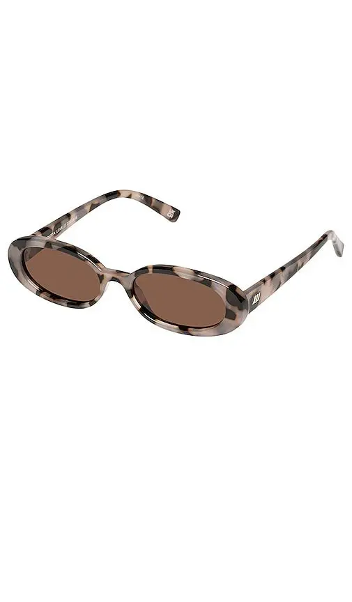 Le Specs Outta Love Oval Sunglasses - Brown