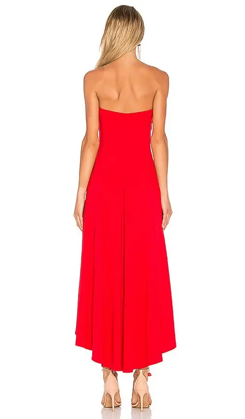 Susana Monaco Strapless High-low Dress - Red