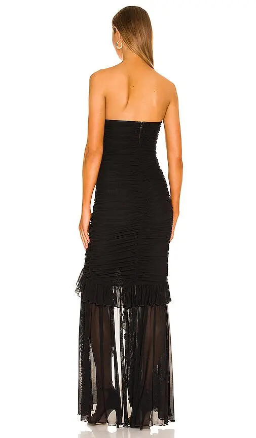 Majorelle Strapless Ruched Gown