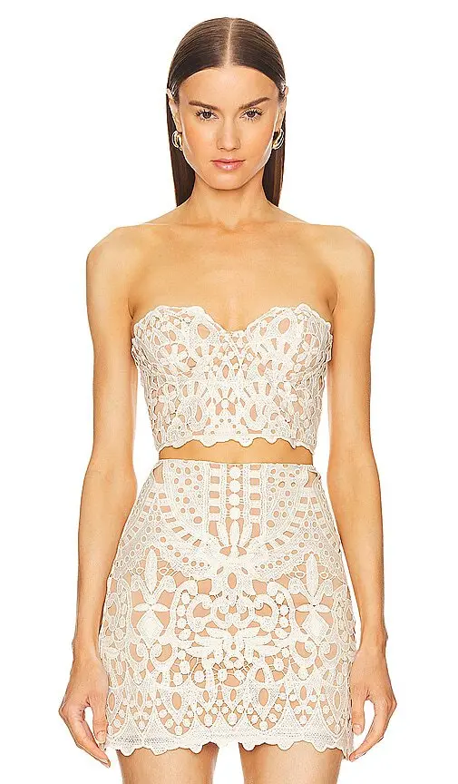 MICHAEL COSTELLO X Revolve Lucille Lace Top