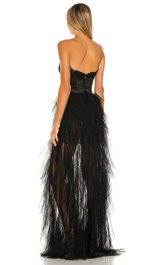 For Love & Lemons X Revolve Bustier Gown - Black