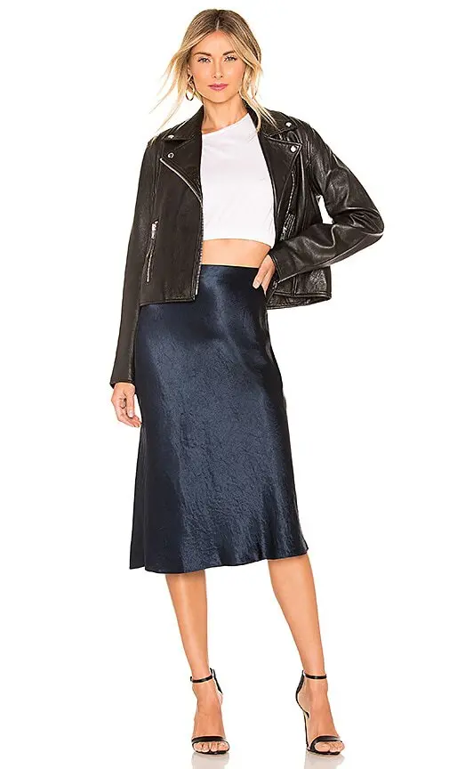 Vince Slip Skirt - Navy