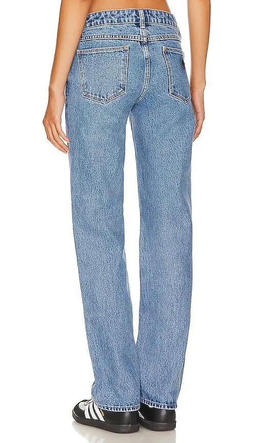 Abrand Denim Low Rise Straight Leg Jeans