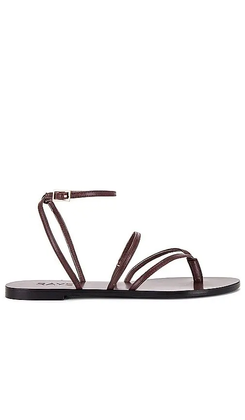 Raye Strappy Ankle Sandals - Brown