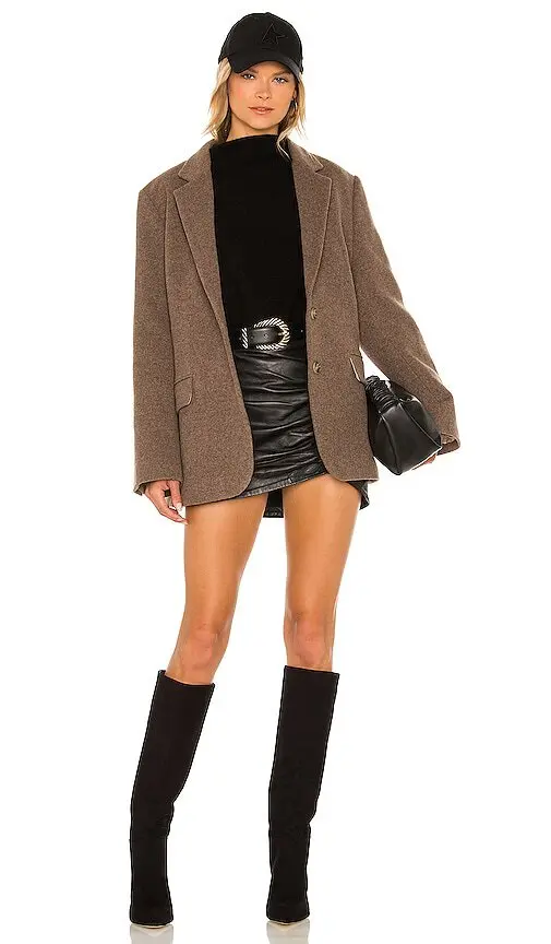 Vince Boiled Funnel Neck Pullover