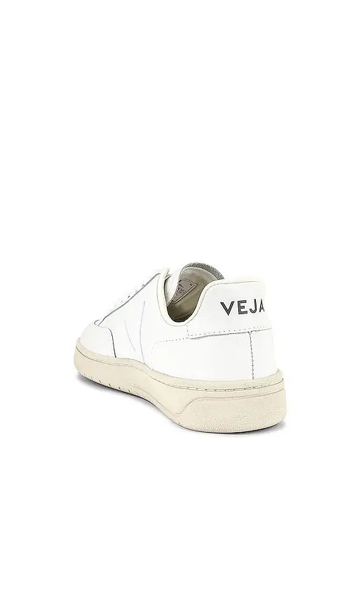VEJA V-12 Leather Lace-up Sneakers - White