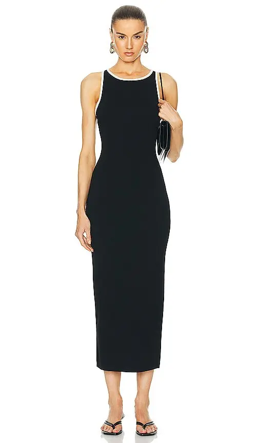 L'academie Vespera Midi Dress - Black