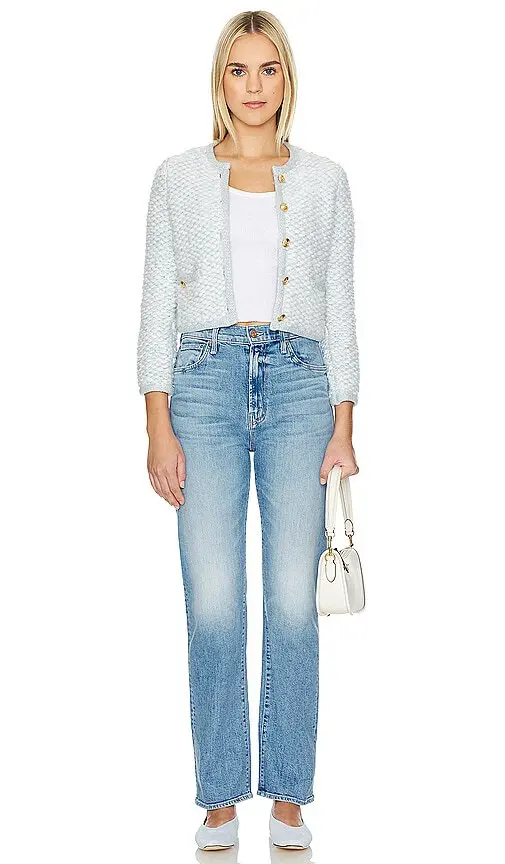 MOTHER The Ditcher Zip Flood Jeans - Denim-light