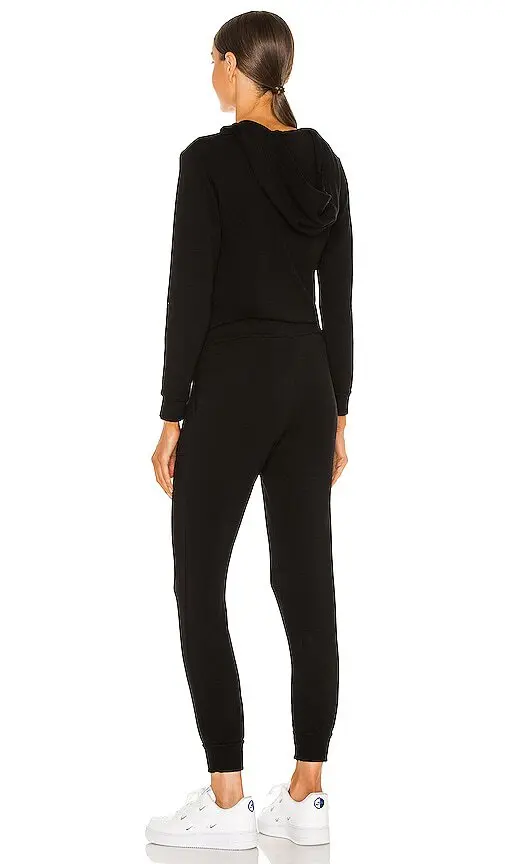 Monrow Supersoft Fleece Hooded Jumpsuit