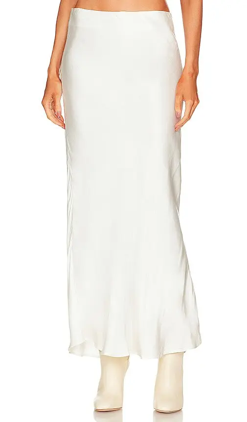 Bardot Azzura Satin Skirt - Ivory